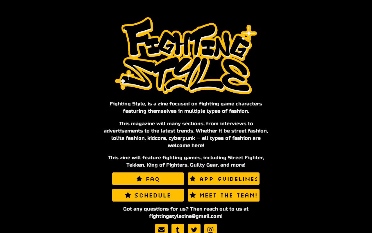 Fighting Style Zine